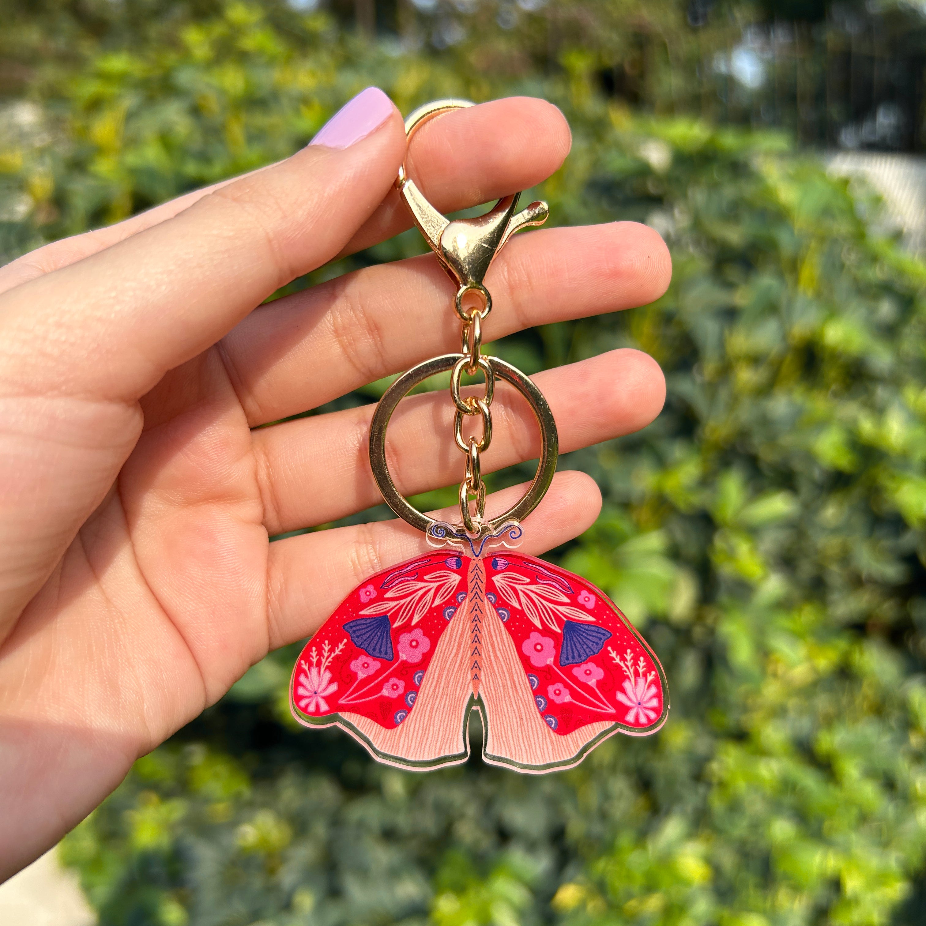 Laila Butterfly Acrylic Keychain – Prisms and Paintbrushes