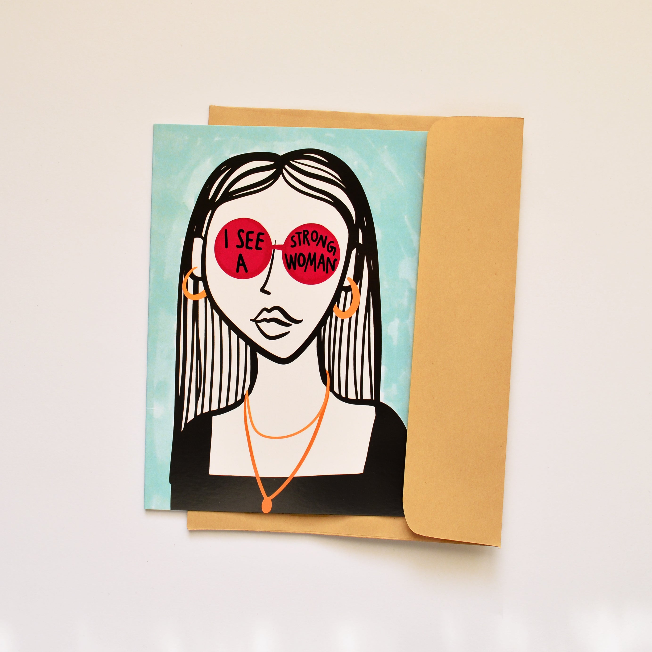 Strong Woman Card – Prisms and Paintbrushes