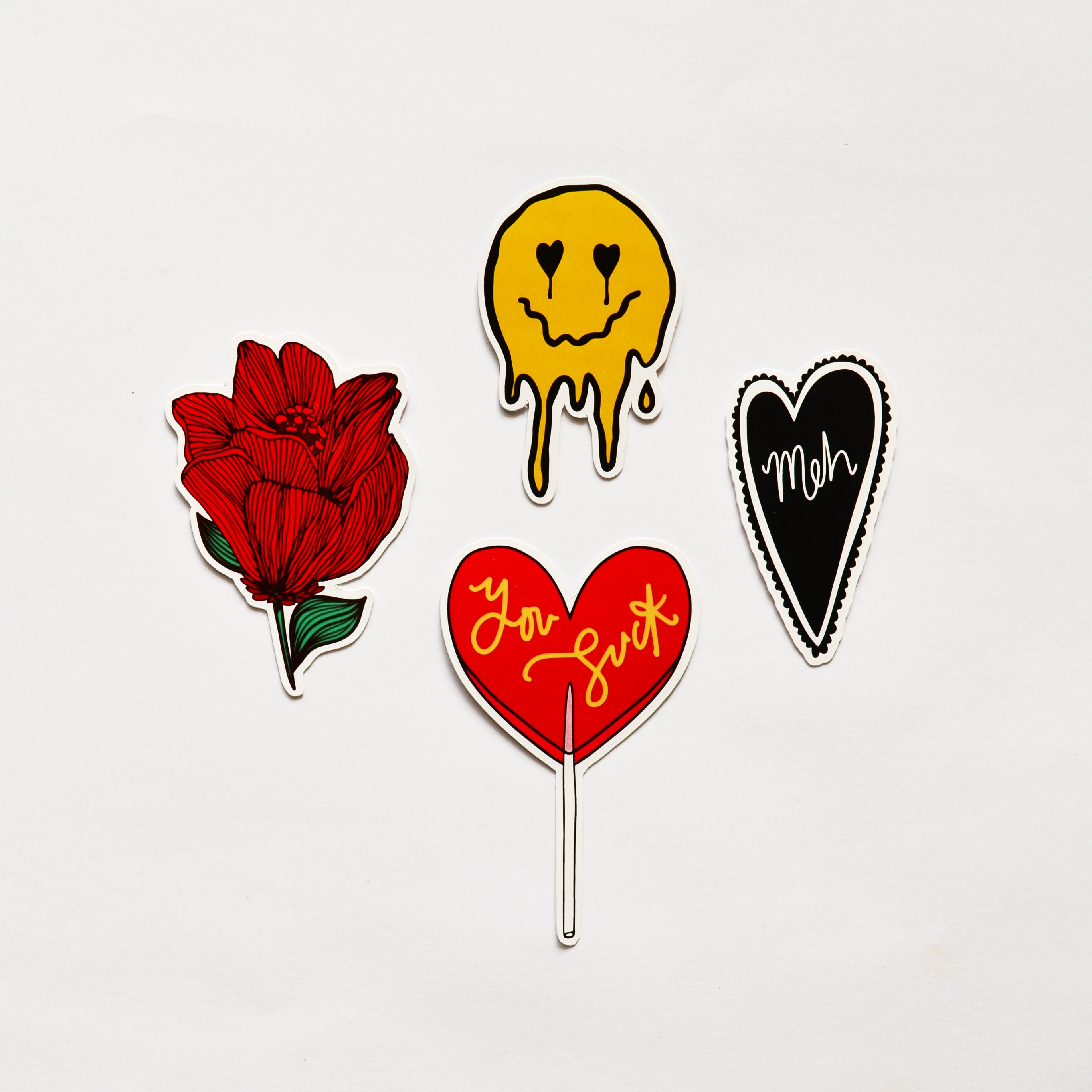 Meh Sticker Pack – Prisms and Paintbrushes