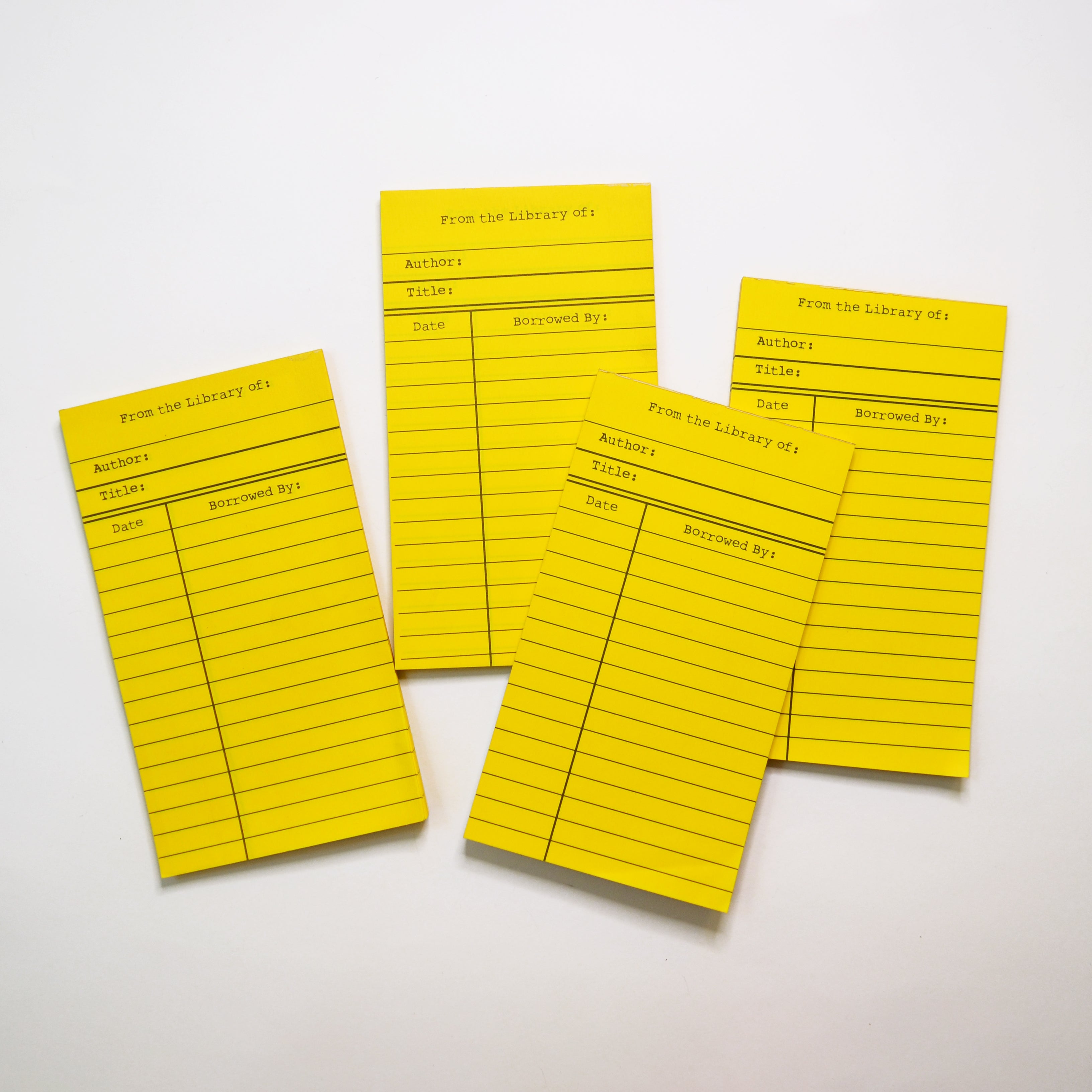 Library Card Notepad - B Grade – Prisms and Paintbrushes